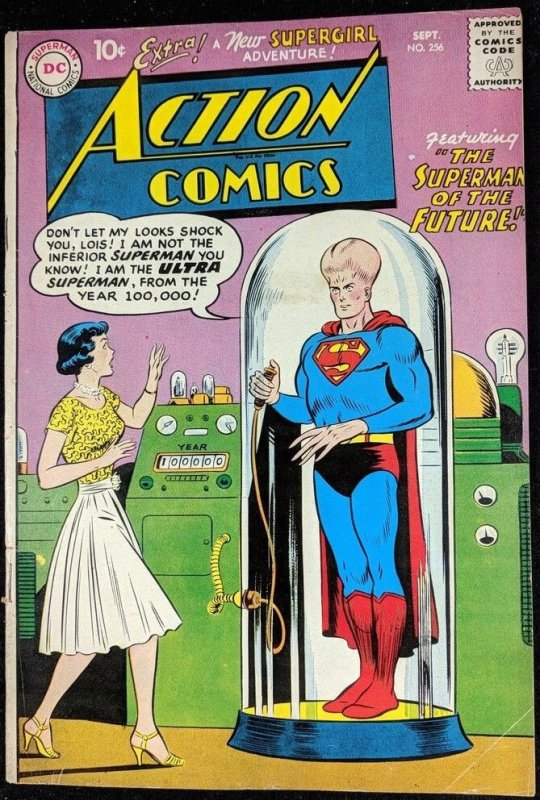 Action Comics (1938) #256 VG+ (4.5) Superman Supergirl back up story ...