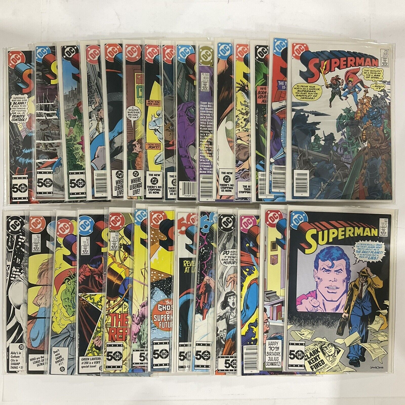 Superman 371-422 Adventures of Superman 424-714 Annuals LOT SET RUN 350 ...