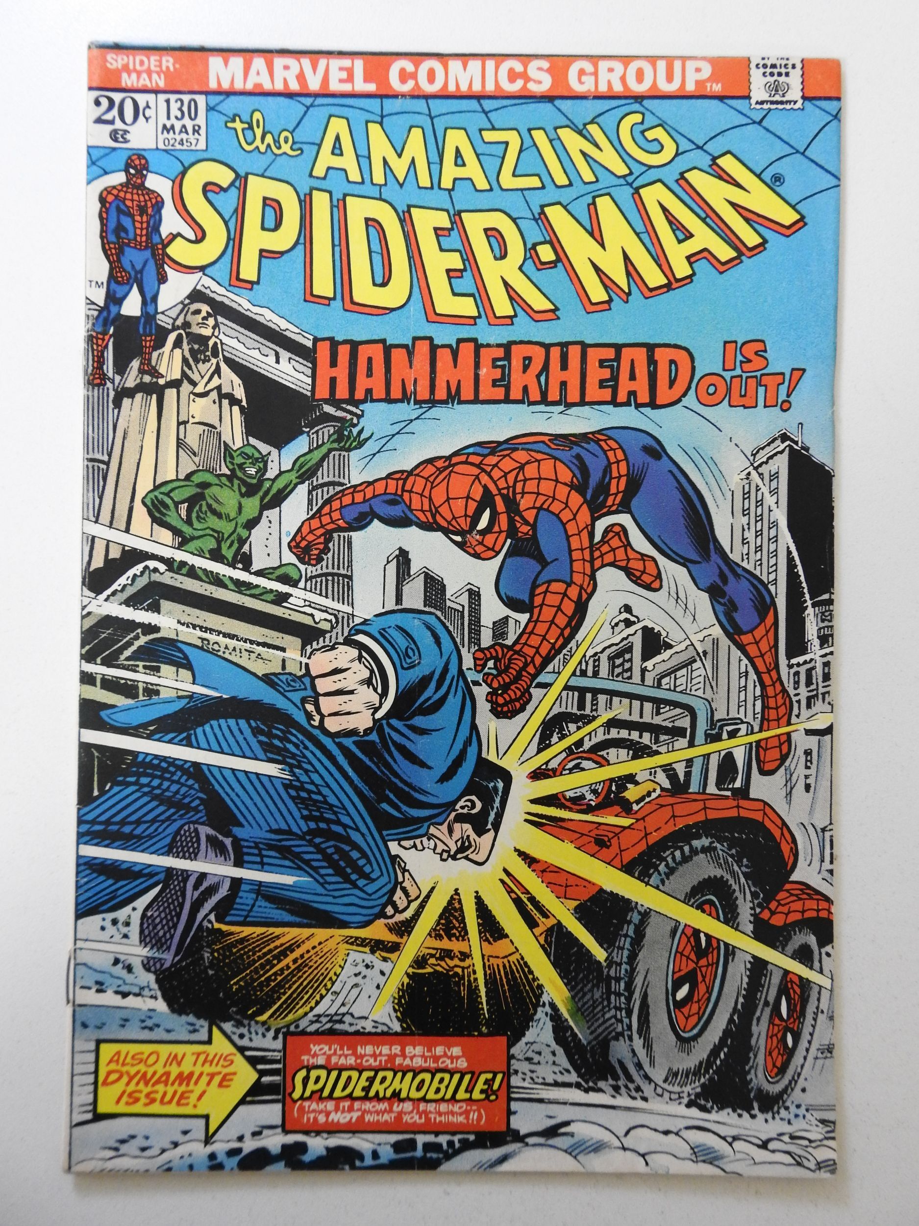 The Amazing Spider-Man #130 (1974) VG Condition MVS intact! moisture ...