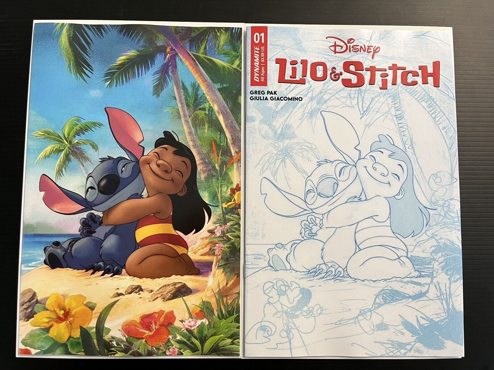 Lilo & Stitch #1 2024 1:10 Middleton + 1:20 Virgin VAR SET Dynamite ...