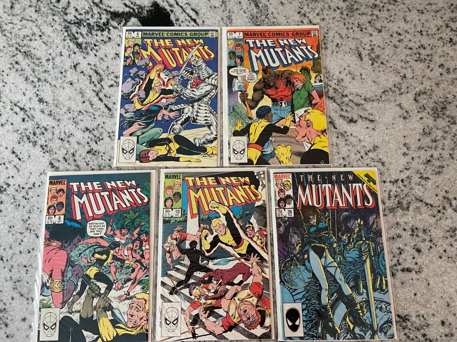 6 The New Mutants Marvel Comic Books # 6 7 8 9 10 36 NM X-Men Wolverine ...