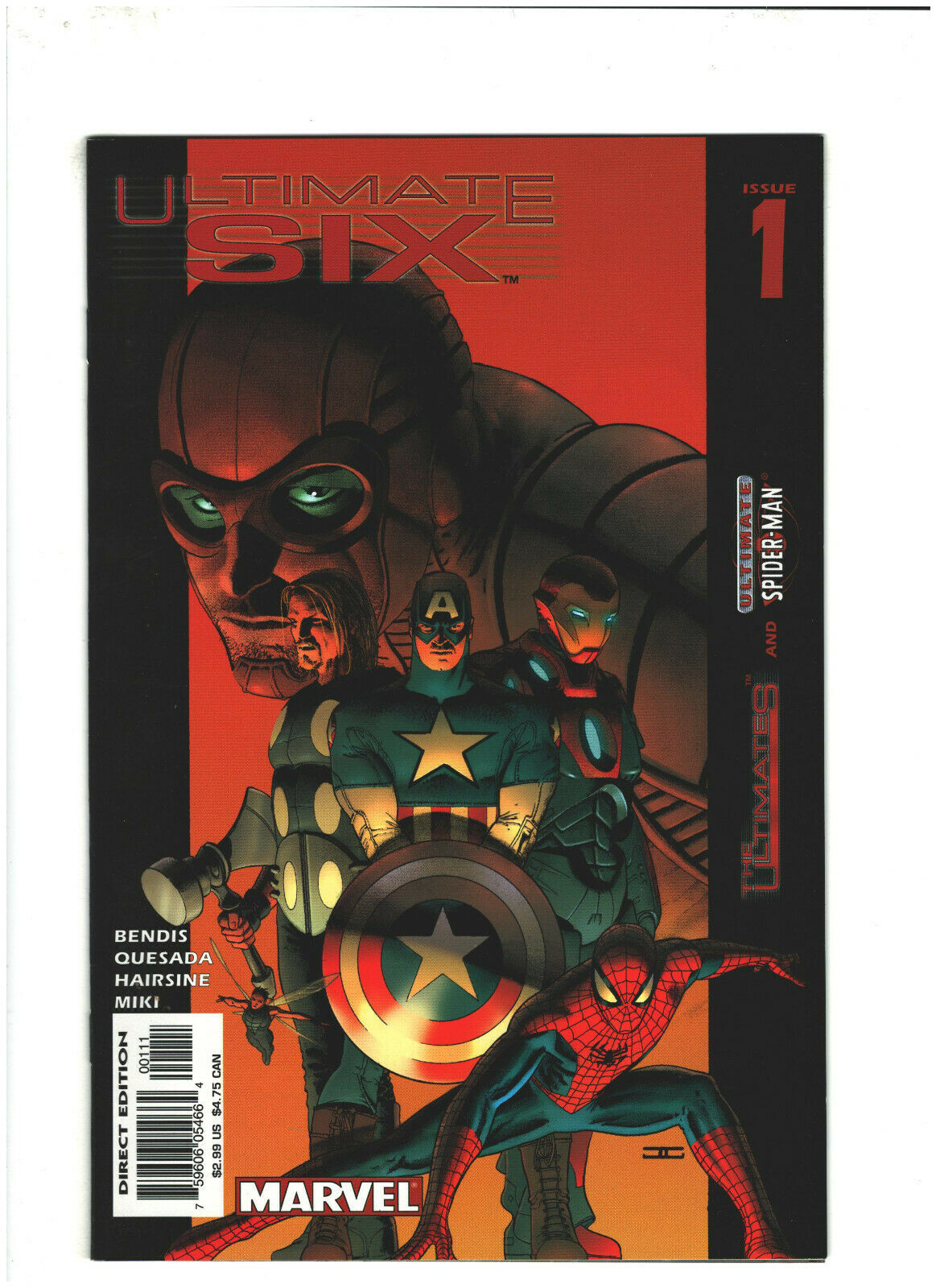 Ultimate Six #1 VF+ 8.5 Marvel Comics Ultimates & Spider-man 2003 ...