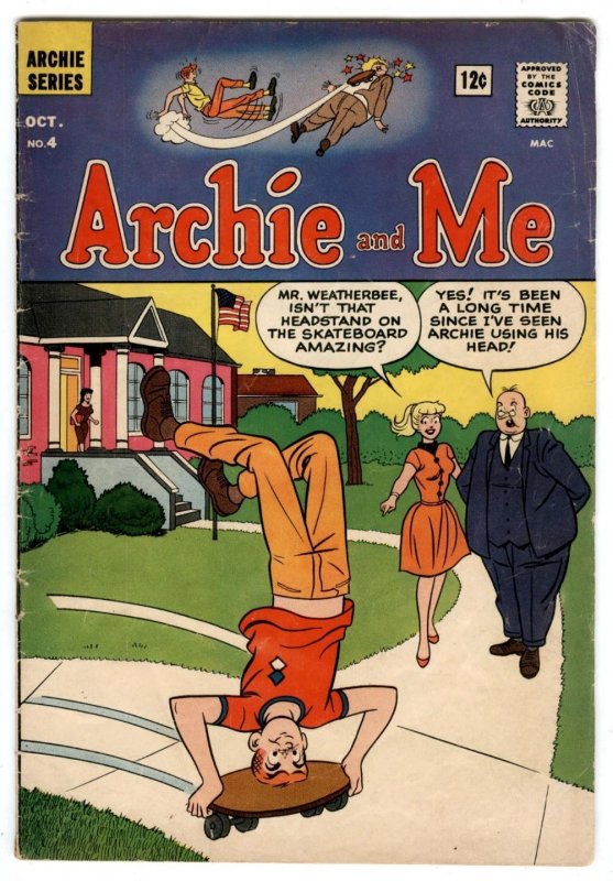 Archie and Me #4 Oct 1965 Early Skate Boarding Cover and Skateboard ...