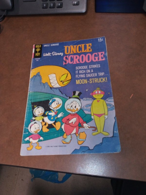 Uncle Scrooge 5 Issue Silver Bronze Age Comics Lot Run Collection walt ...