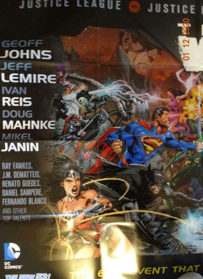 TRINITY WAR Promo Poster, 35 x 59, 2013, DC Unused more in our store ...