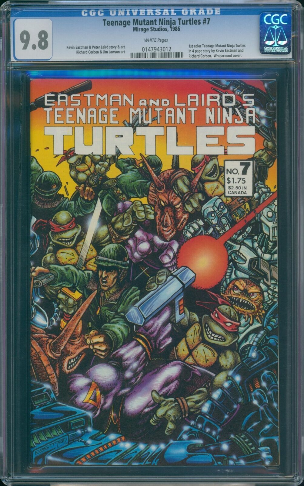 Teenage Mutant Ninja Turtles #7 (Mirage, 1986) CGC 9.8 | Comic Books ...