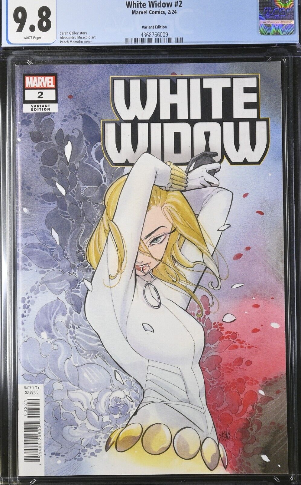 White Widow #2 CGC 9.8 Peach MoMoKo Nightmare Variant Cover A Marvel ...