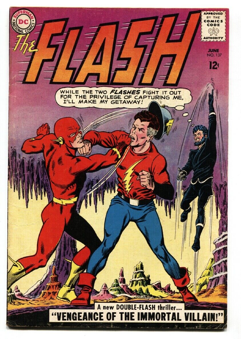 Flash Comics #137 1963- 1st Silver Age Vandal Savage- Golden Age Flash ...