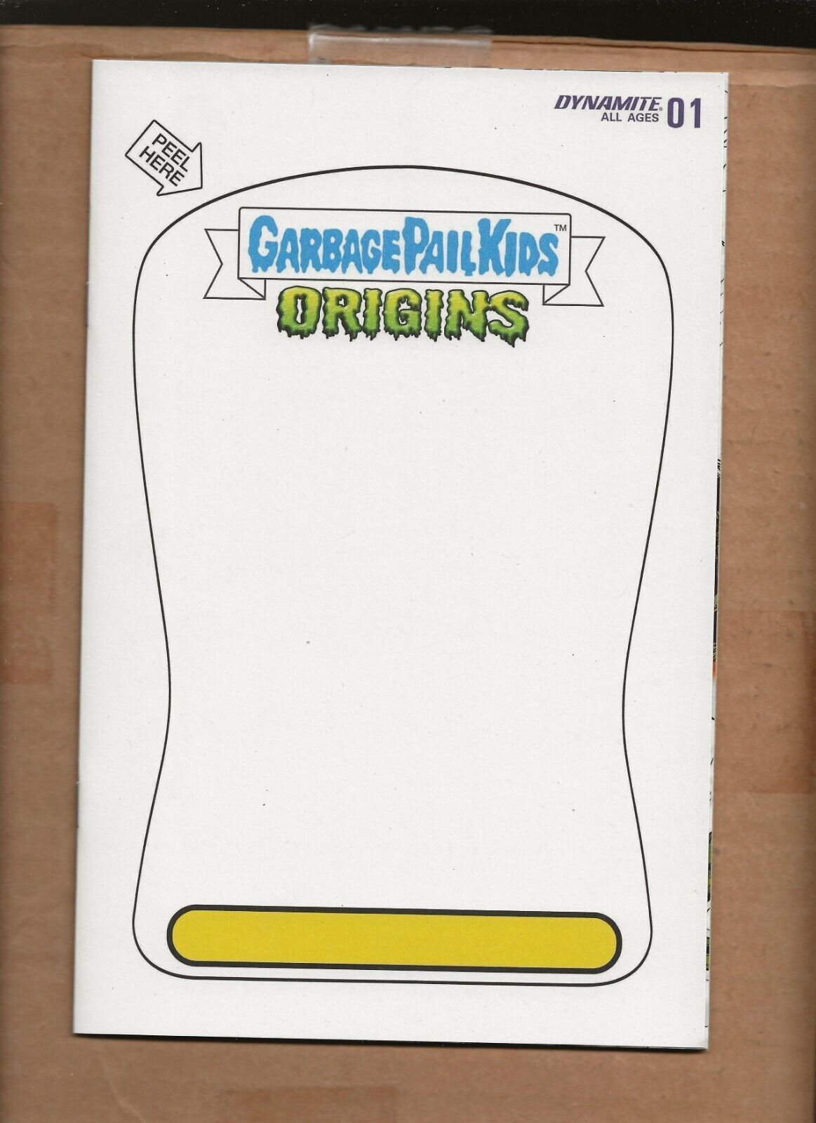 Garbage Pail Kids Origins #1 Trading Card Blank Sketch Variant Dynamite ...