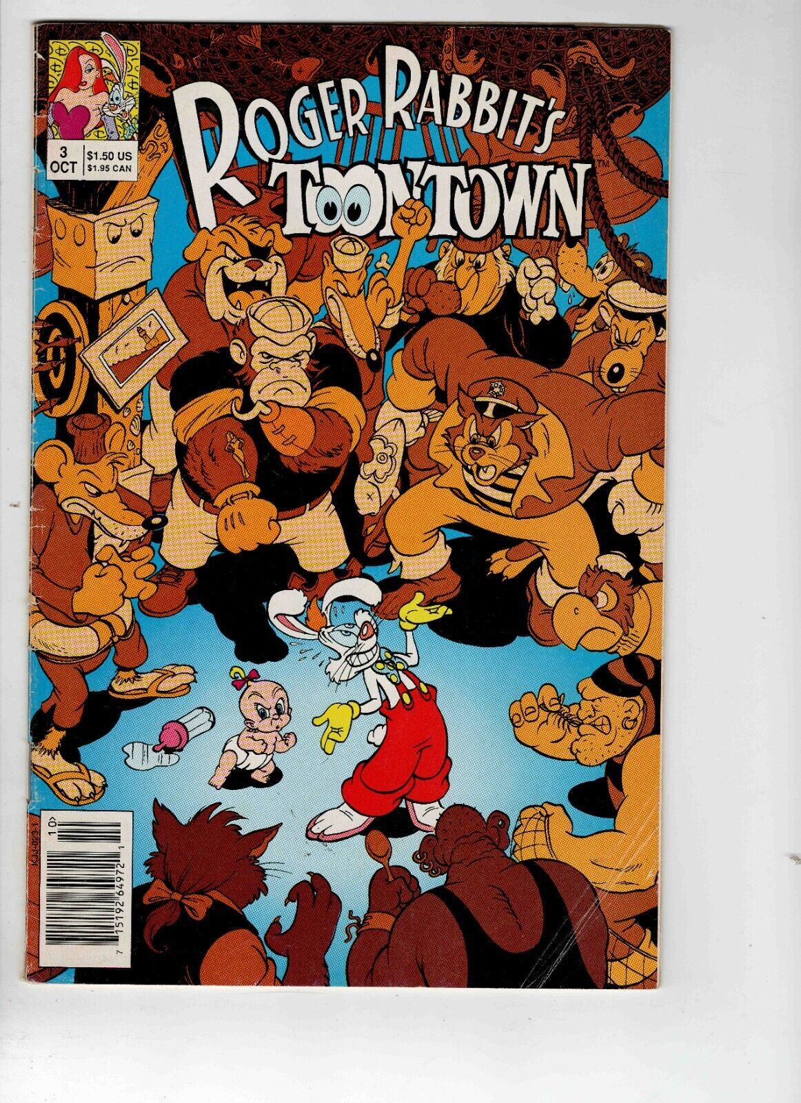 Roger Rabbit's Toontown #3 VINTAGE 1991 Disney Comics | Comic Books ...