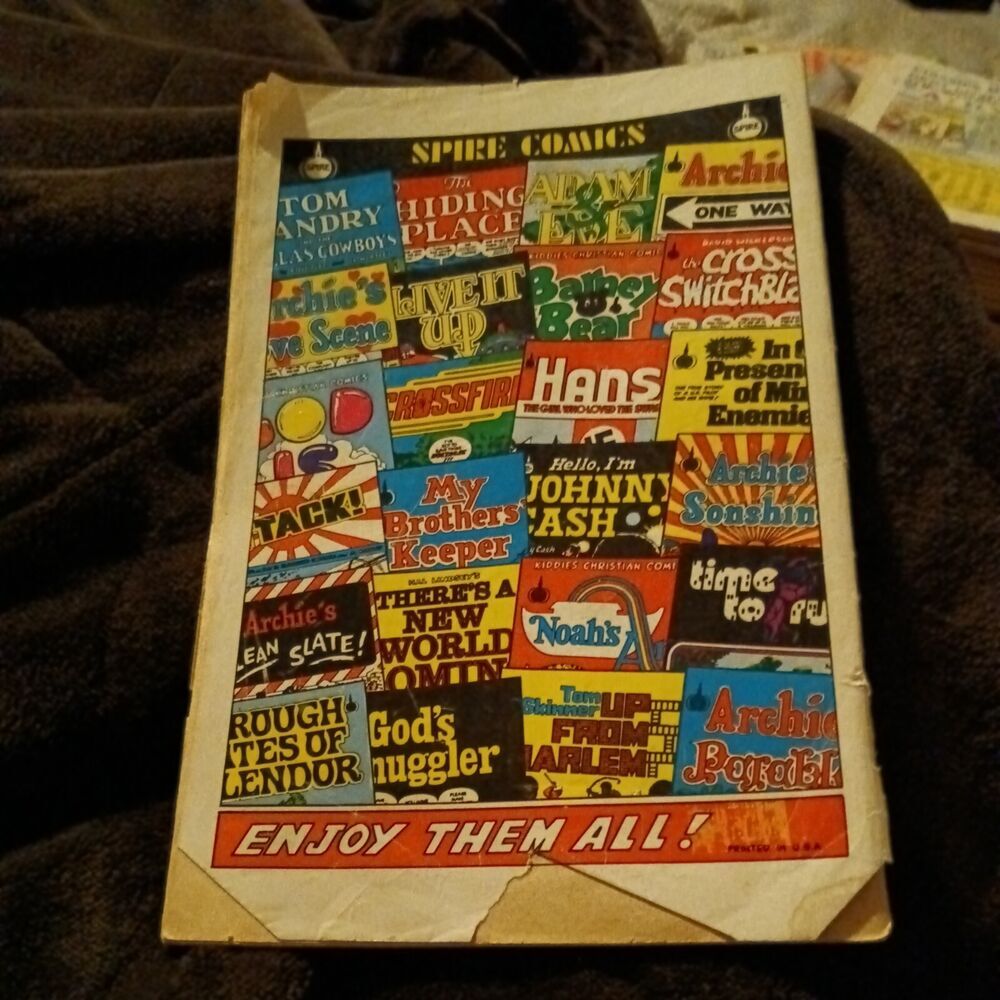 Spire Christian Comic Lot Archie's Clean Slate, Barney Bear Lost And ...