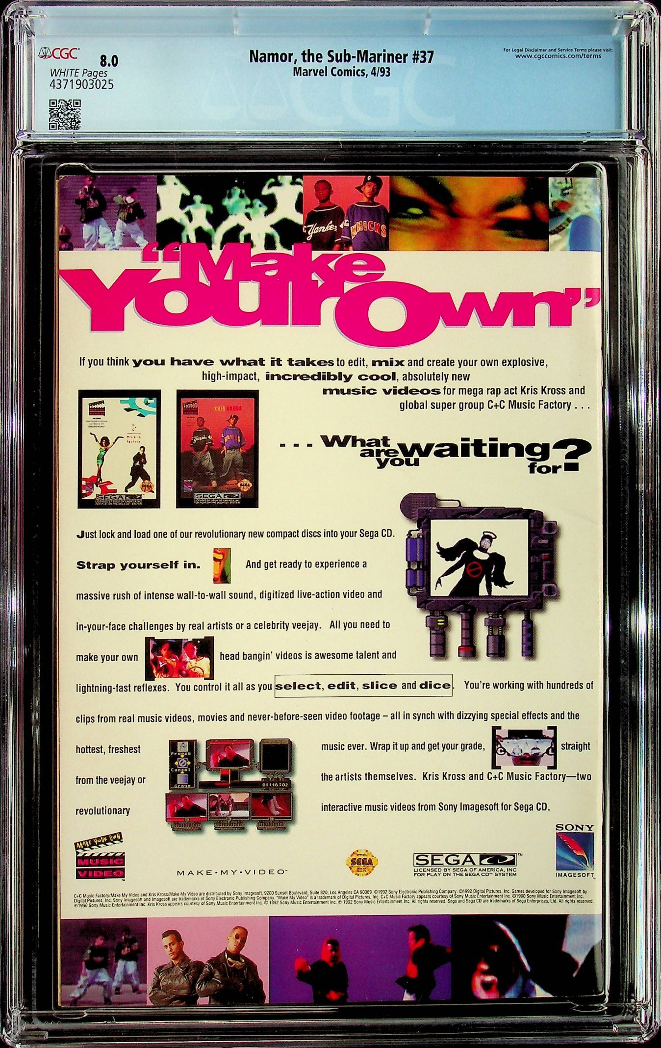 Namor, the Sub-Mariner #37 (1993) - CGC 8.0 - Cert#4371903025 | Comic ...