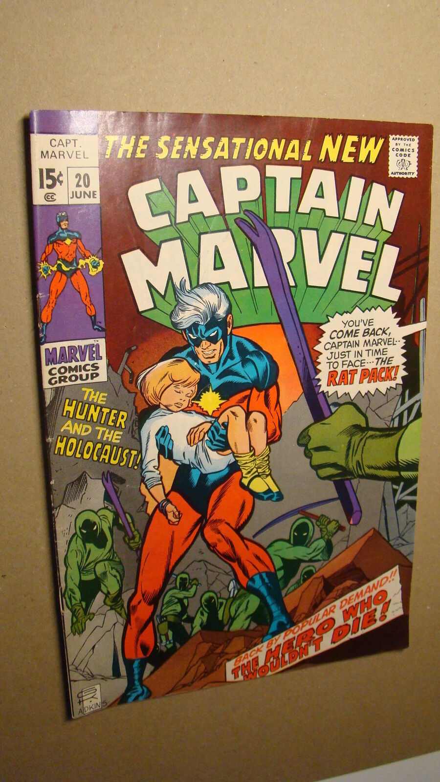 Captain Marvel 20 *Nice Copy* VS Super Skrull Silver AGE Marvel | Comic ...