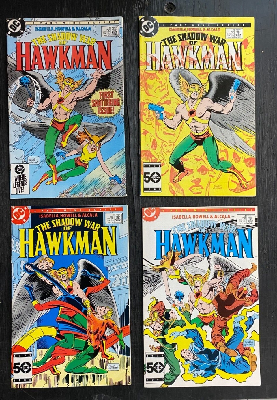 The Shadow War of Hawkman (1985) #'s 1 2 3 4 Complete VF/NM (9.0) Tony ...