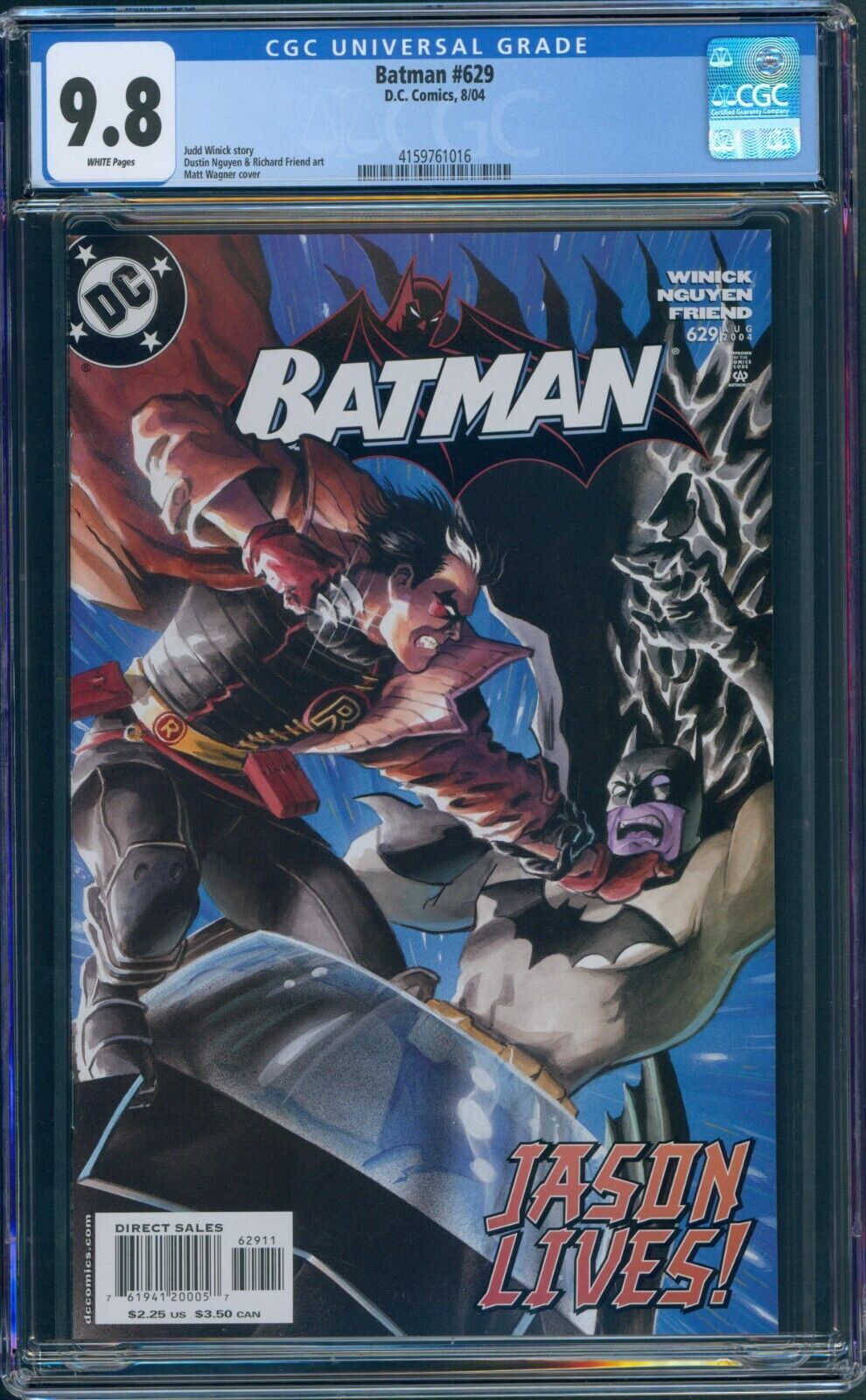 Batman #629 CGC 9.8 White Pages Jason Todd Robin vs Batman Cover DC ...