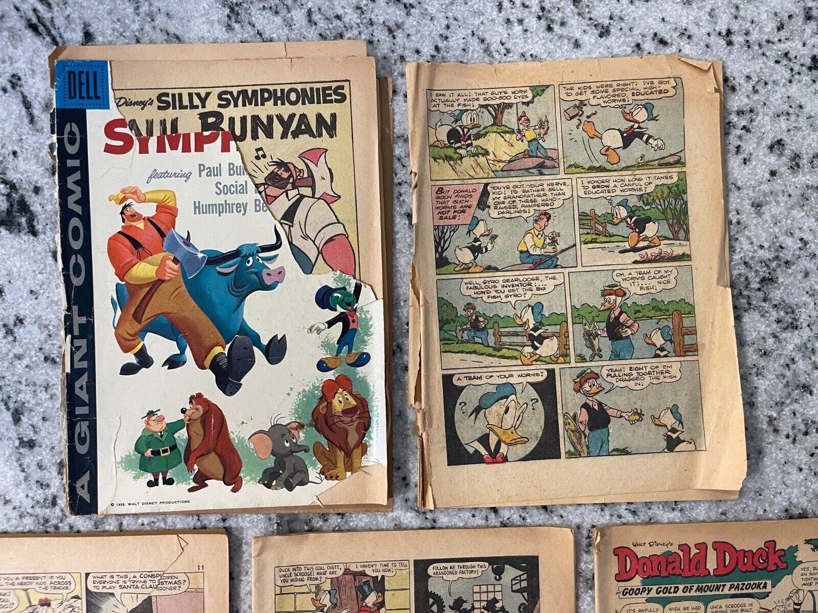 5 Coverless Comics Great For Art Projects Disney Donald Duck 1957 Paul ...