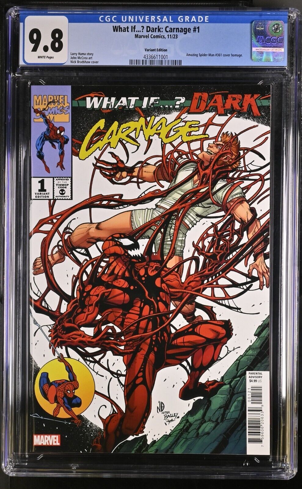 What If...? Dark: Carnage #1 CGC 9.8 Amazing Spider-Man 361 Homage ...