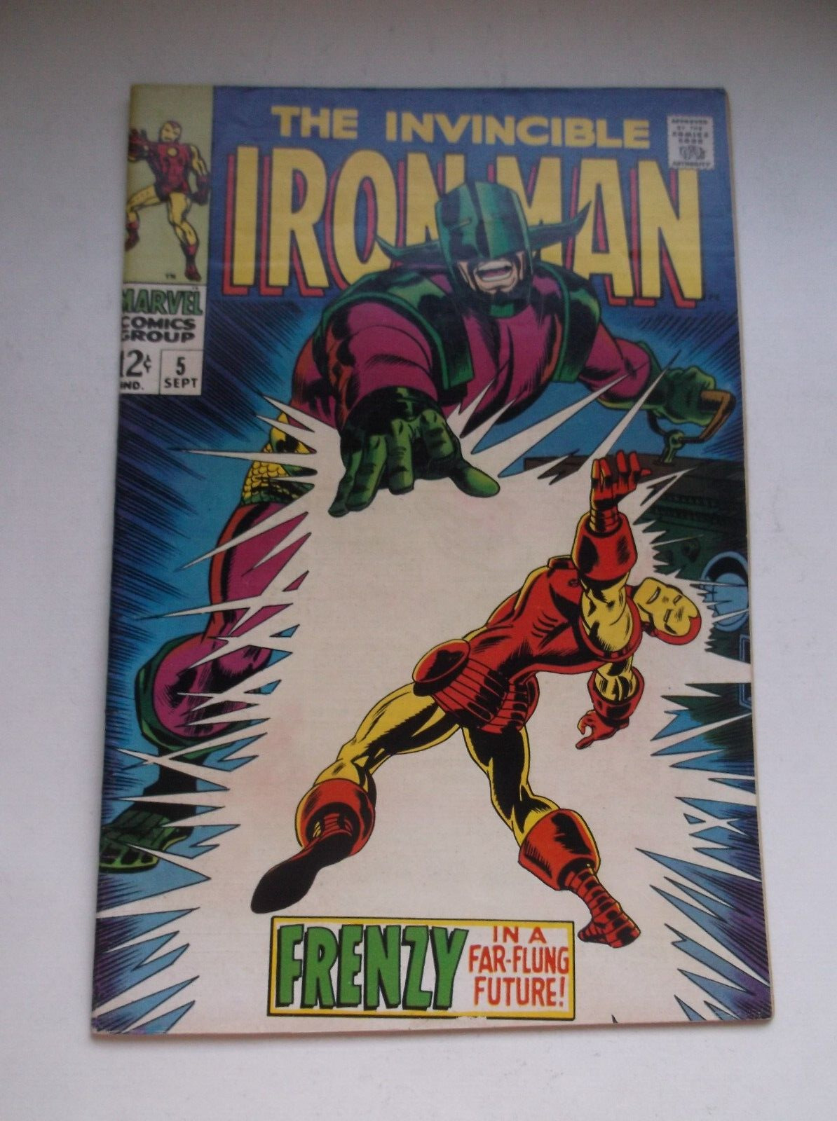 Marvel: Iron MAN #5, "Frenzy in a Far-Fling Future!", Krylla APP., 1968 ...