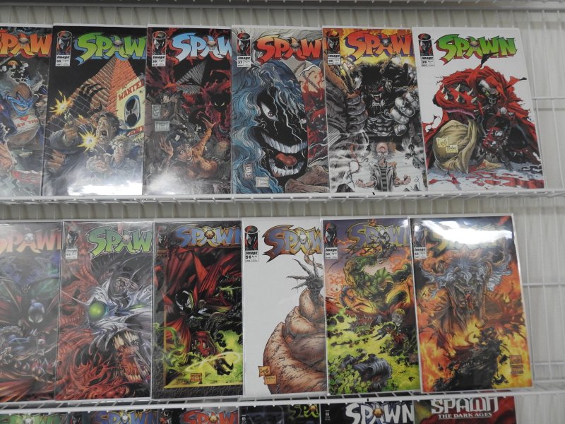 Huge Lot of Spawn W/#1-45 complete + Spawn Bible, Dark Ages+ Beautiful ...