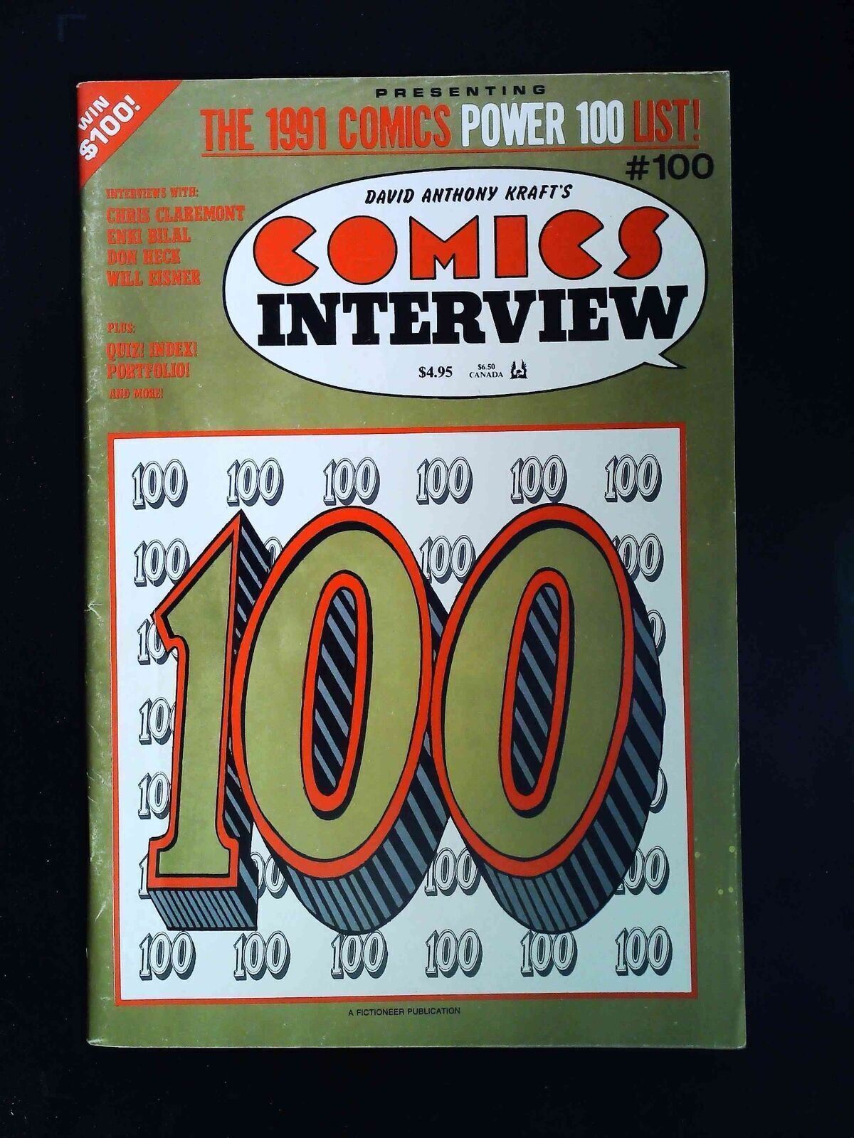 Comics Interview #100 Comics Interview Comics 1991 Fn/Vf | Comic Books - Modern Age / HipComic
