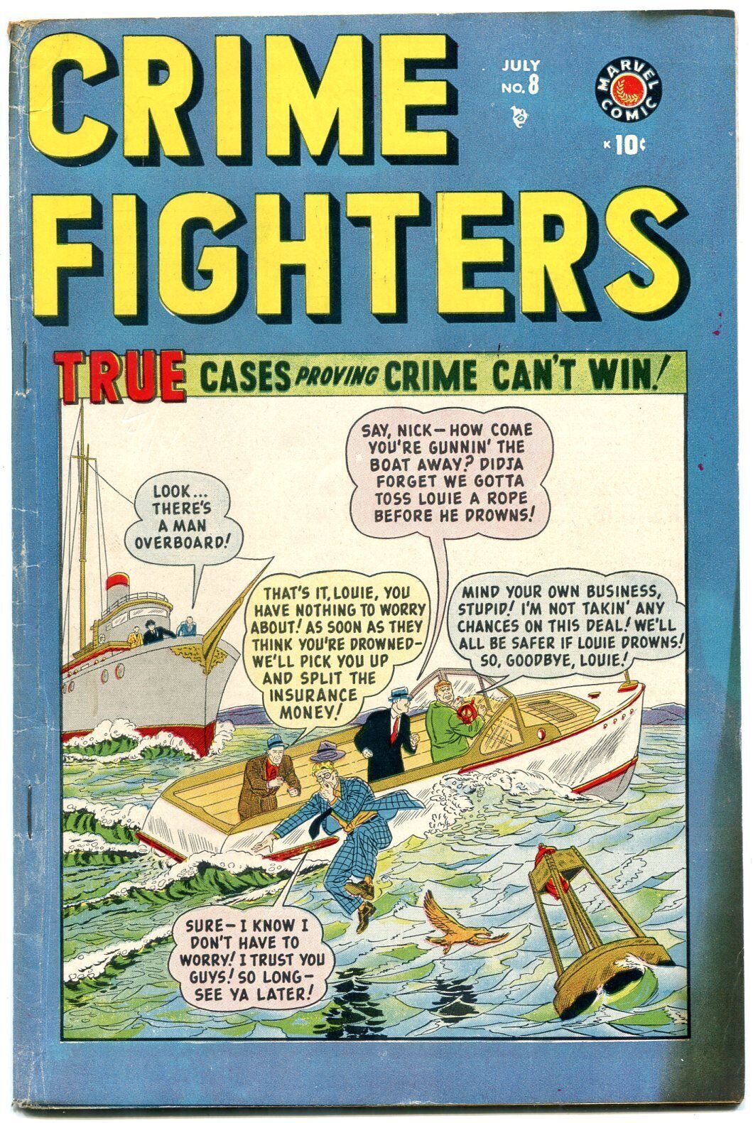 Crime Fighters #8 1949- Marvel Golden Age- FN- | Comic Books - Golden ...