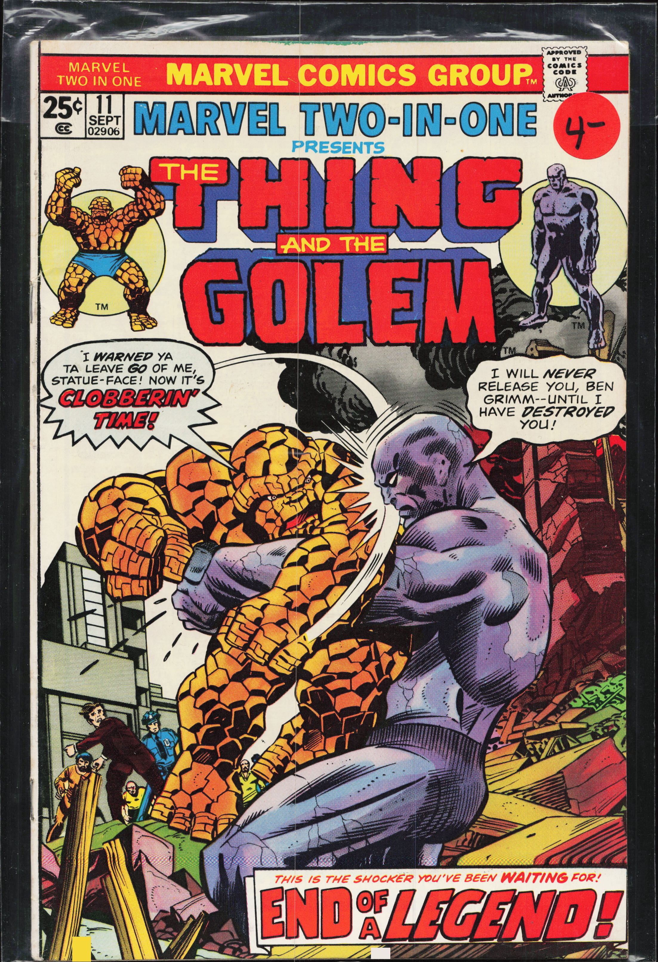 Marvel Two-in-One #11 (1975) The Golem | Comic Books - Bronze Age ...