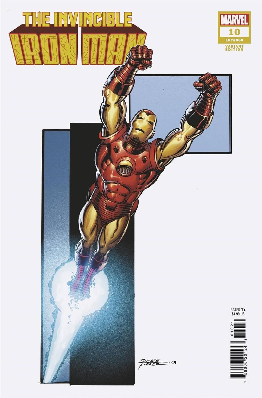 Invincible Iron Man #10 George Perez Var Marvel Comic Book | Comic ...