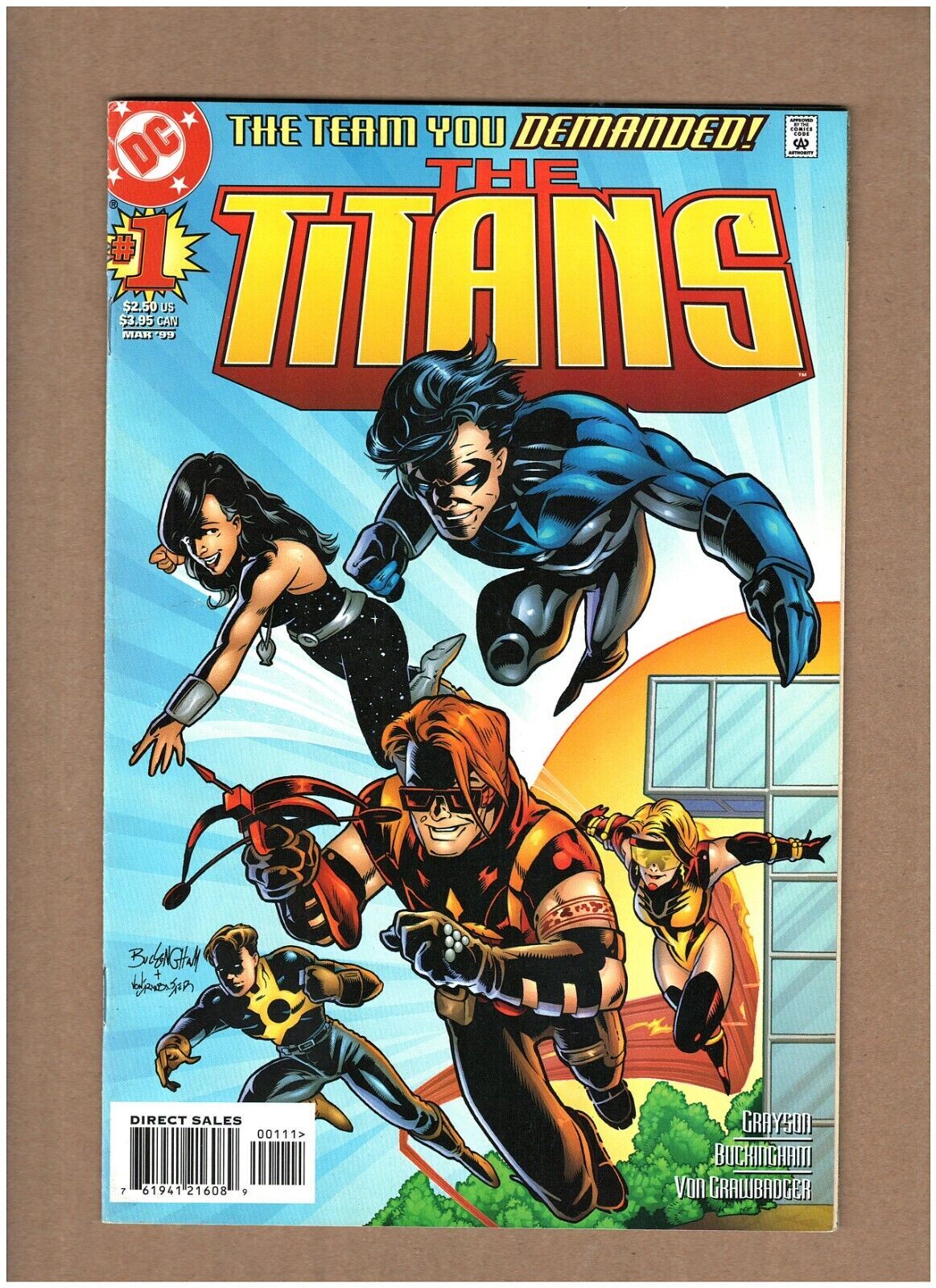 The Titans #1 DC Comics 1999 Nightwing Donna Troy FN/VF 7.0 MUSTY SMELL ...