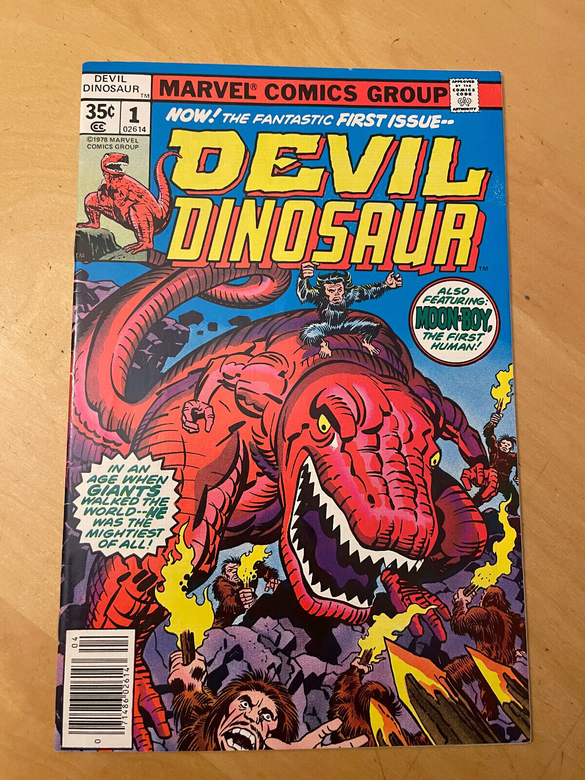 Devil Dinosaur 1 1st Devil Dinosaur & Moon-Boy Jack Kirby 1978 | Comic ...