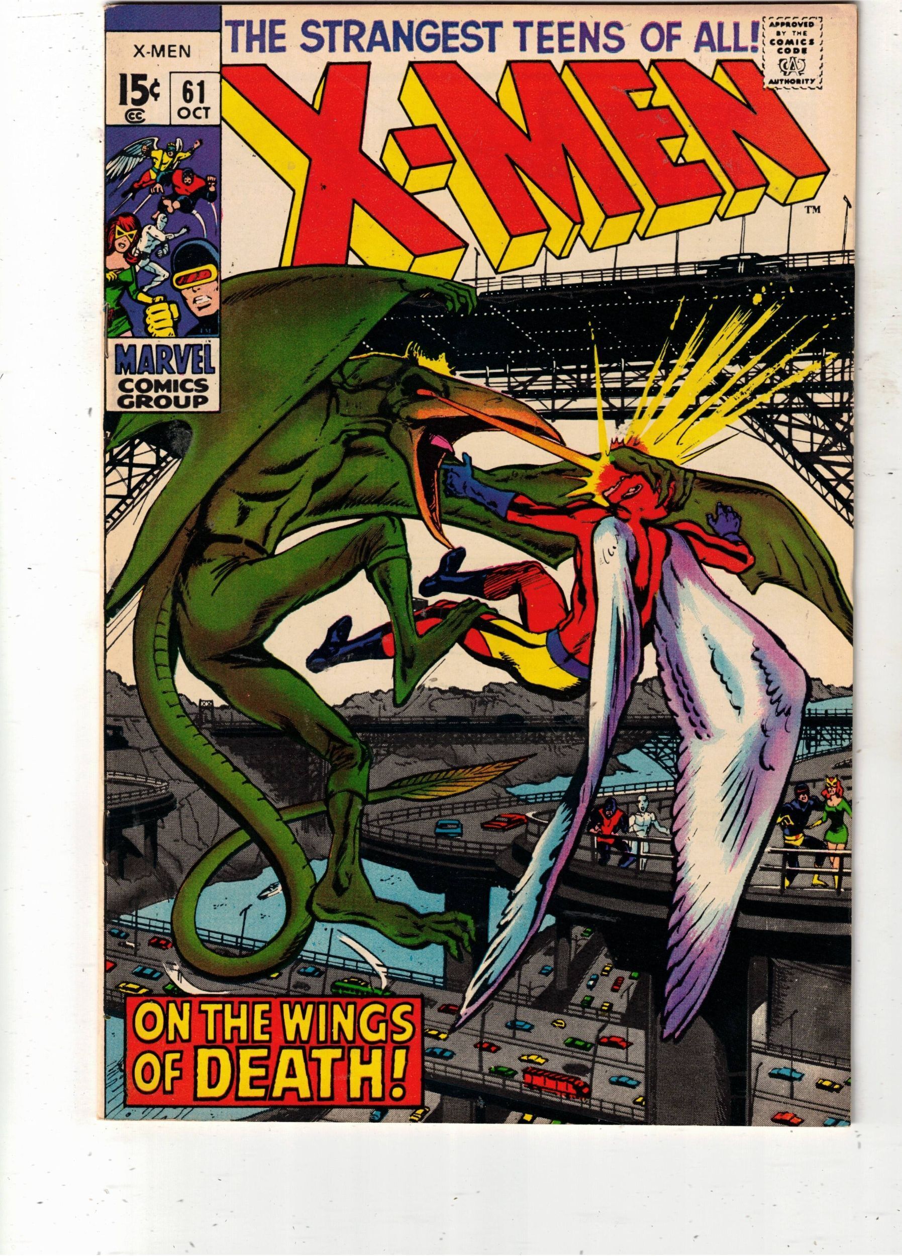 The X-Men #61 (1969) VF/NM High-Grade Neal Adams Art, Sauron vs.Angel ...