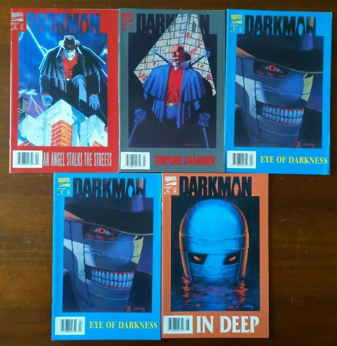 Darkman #2-5 - Newsstand UPC Variant Lot Kurt Busiek Cult Movie Classic ...