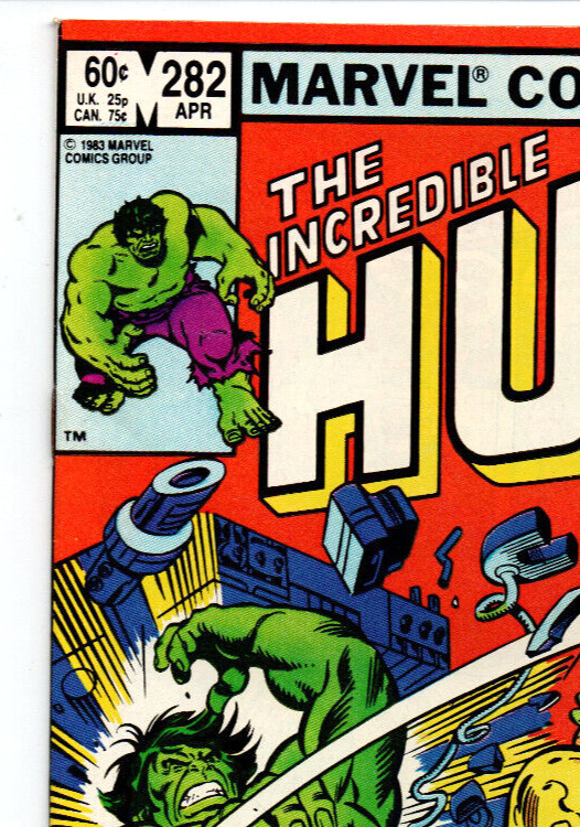 The Incredible Hulk #282 - 1st Hulk/She-Hulk Team Up - KEY - 1983 - NM ...
