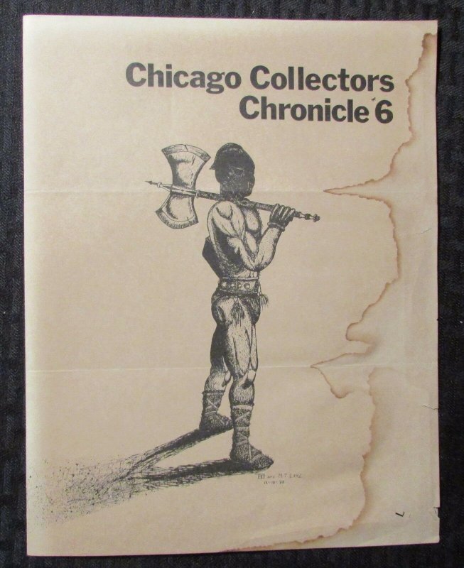 1978 CHICAGO COLLECTORS CHRONICLE Fanzine #6 Comics Fandom History 4pgs ...