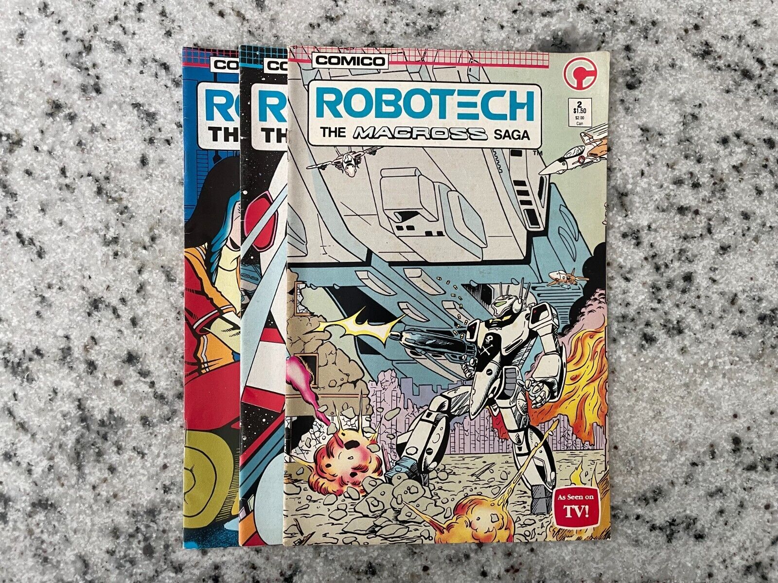 3 Robotech The Macross Saga Comico Comic Books # 2 3 4 Cartoon Series 1 ...