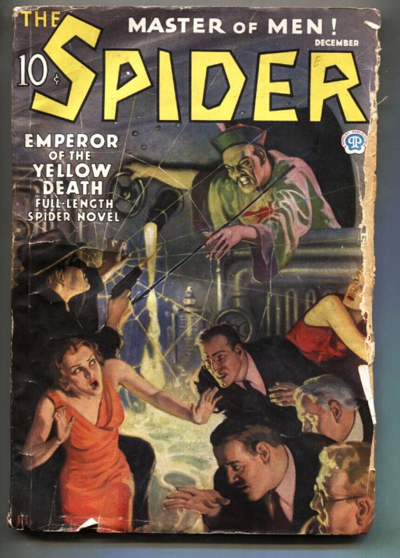 The Spider December 1935-Clawed menace-spicy cover-pulp magazine-Rare ...