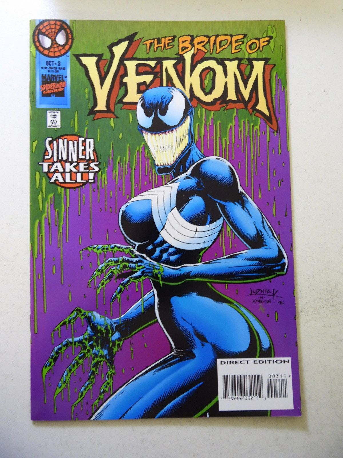 Venom: Sinner Takes All #3 (1995) VF Condition | Comic Books - Modern ...
