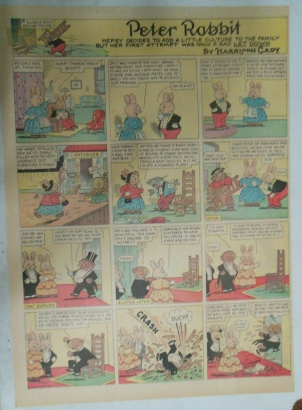 Peter Rabbit Sunday Page by Harrison Cady from 11/14/1937 Full Page ...