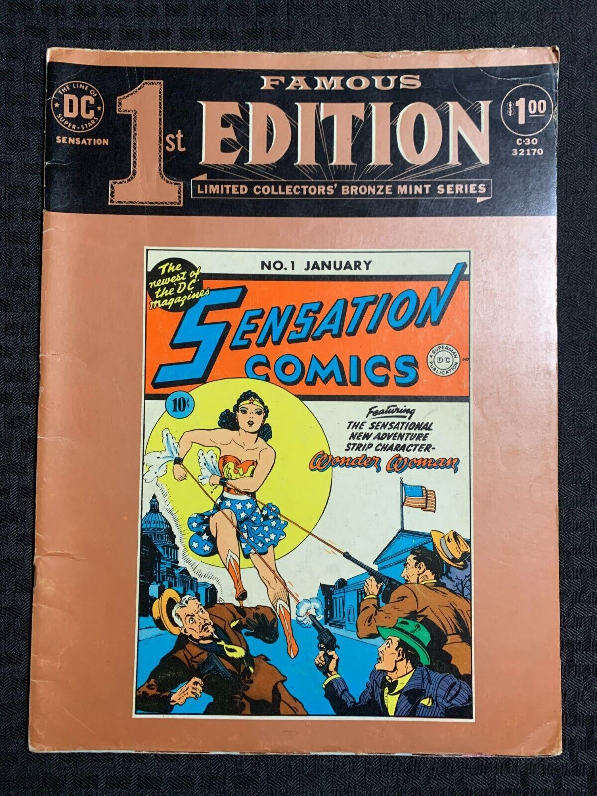 1974 FAMOUS FIRST EDITION DC Treasury C-30 VG 4.0 Sensation Comics #1 ...