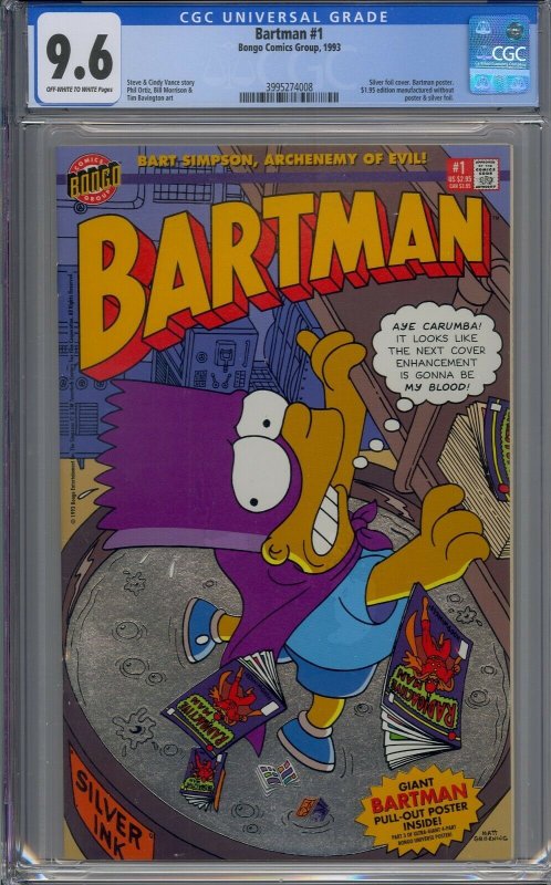 Bartman #1 CGC 9.6 the Simpsons Bongo Comics | Comic Books - Modern Age ...