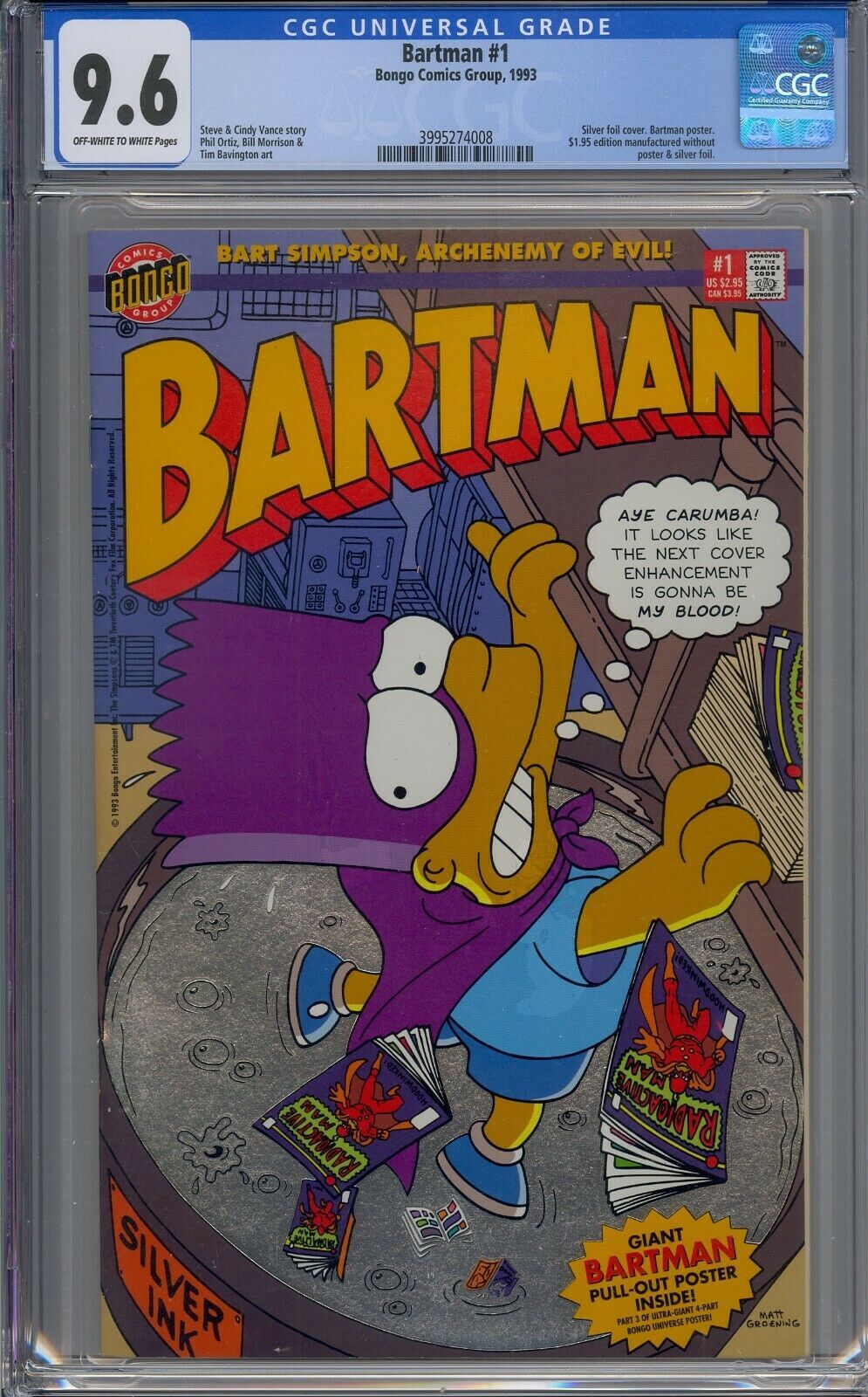 Bartman #1 CGC 9.6 the Simpsons Bongo Comics | Comic Books - Modern Age ...