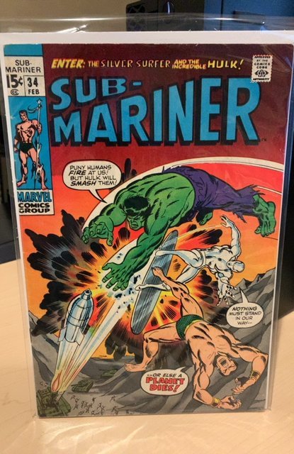 Sub-Mariner #34 (1971) 6.5 FN+ | Comic Books - Bronze Age, Marvel, Sub-Mariner, Superhero / HipComic