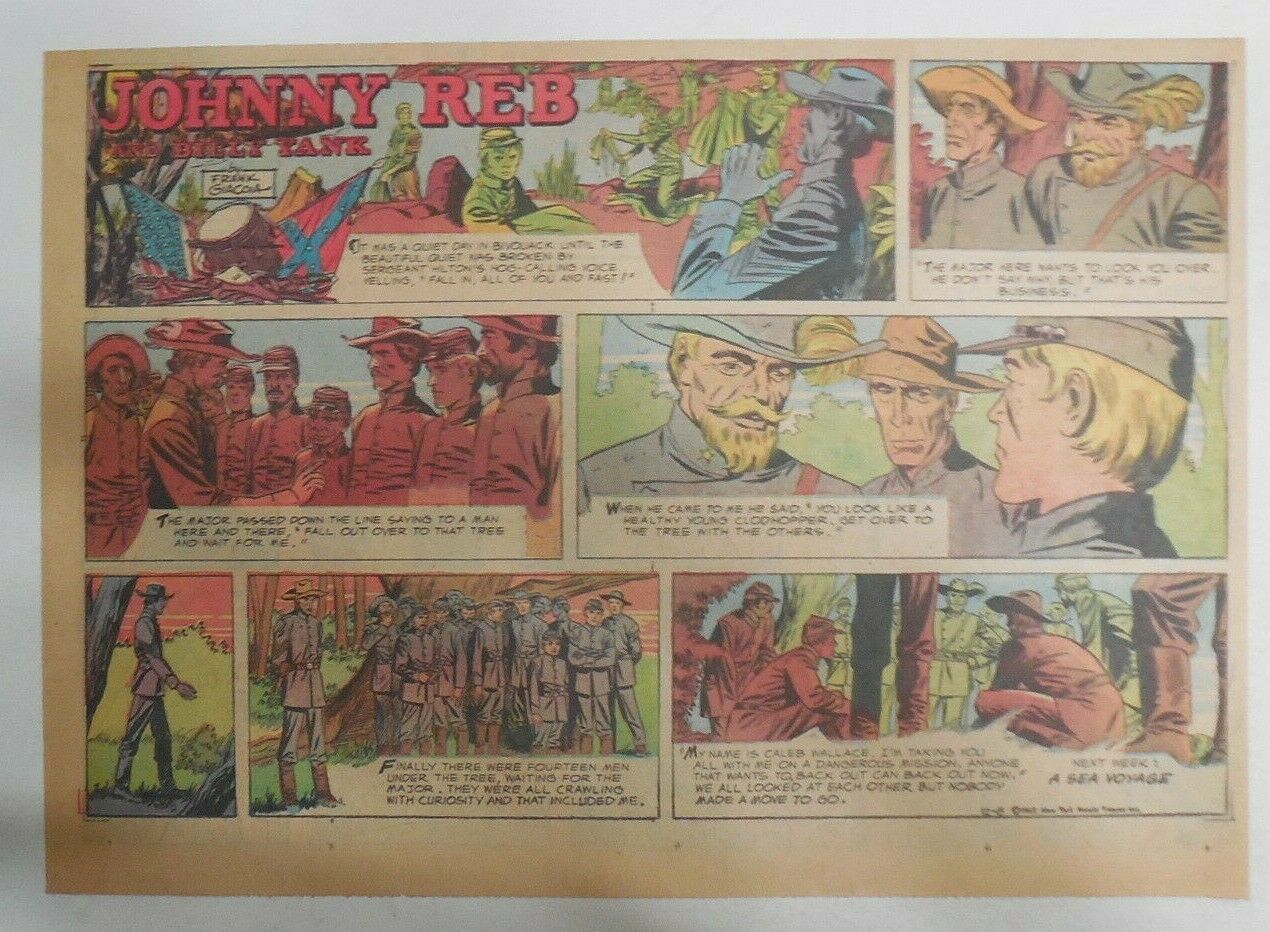 Johnny Reb Sunday by Frank Giacoia & Jack Kirby from 12/8/1957 Half ...