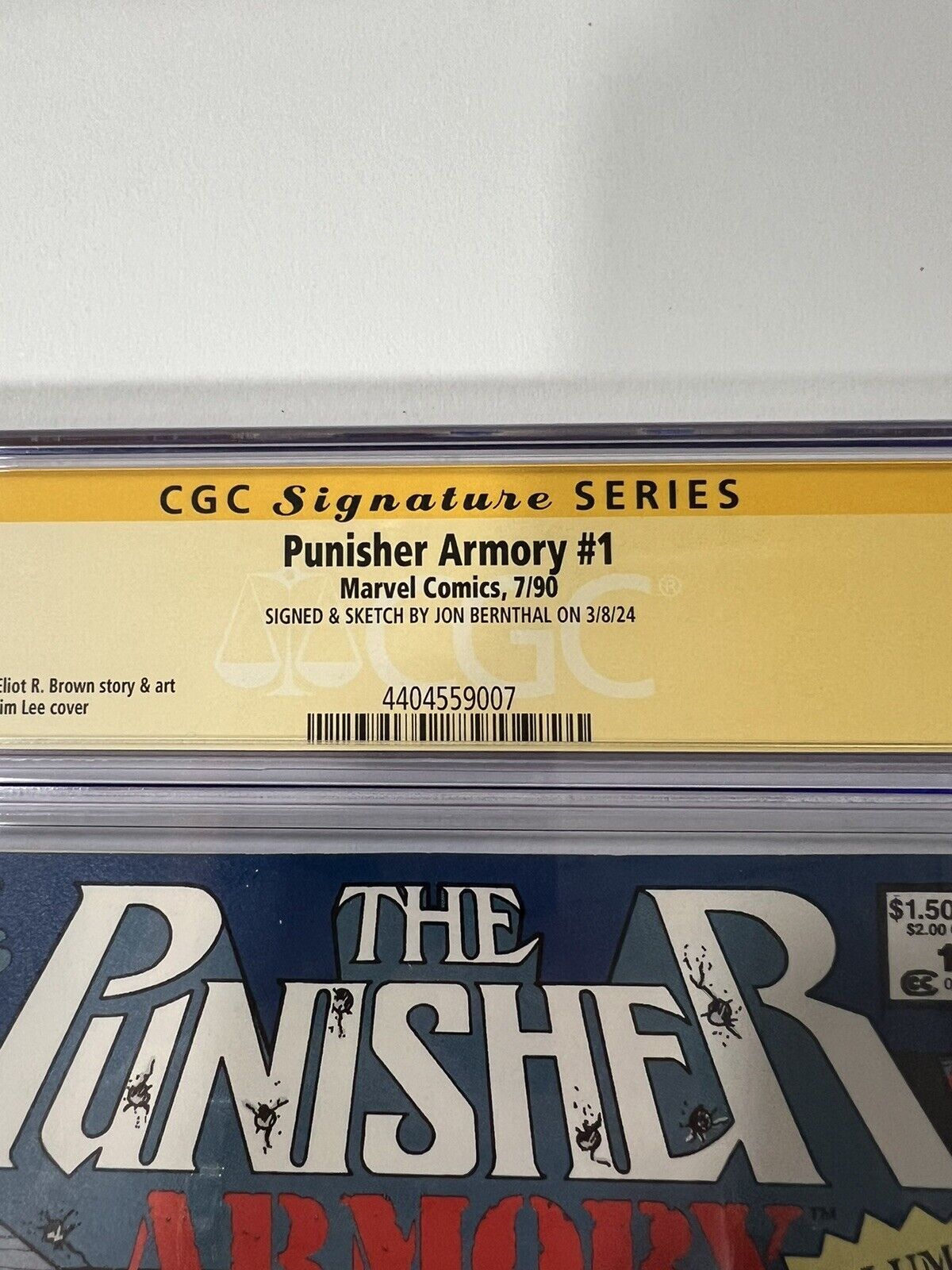 Punisher Armory 1 Cgc 9.8 1990 SS Sign Sketch Jon Bernthal | Comic ...