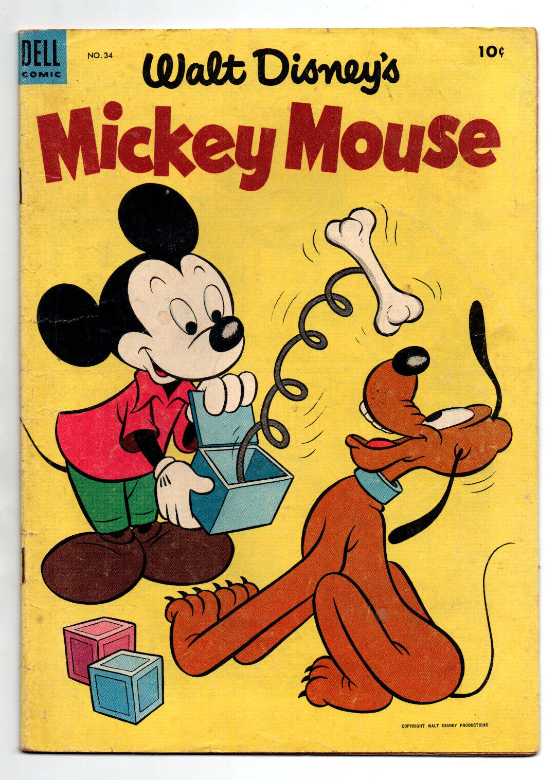 Walt Disney’s Mickey Mouse #34 - Dell - 1954 - VG | Comic Books ...