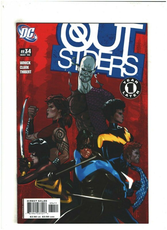 Outsiders #34 NM- 9.2 DC Comics 2006 One Year Later, Nightwing ...