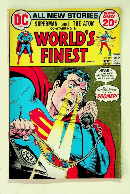 World's Finest #213 (Aug-Sep 1972, DC) - Very Good | Comic Books ...