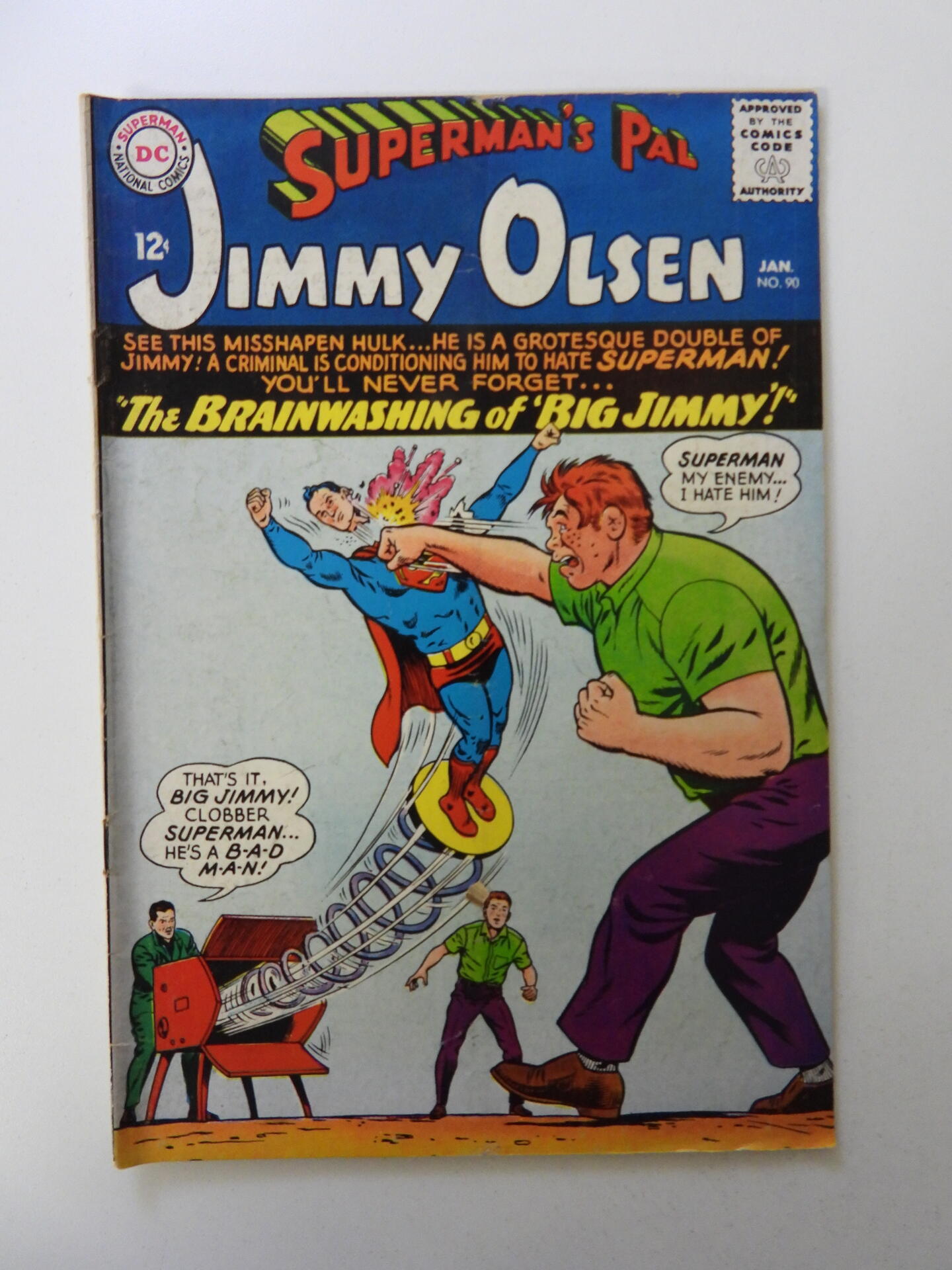 Superman's Pal, Jimmy Olsen #90 (1966) VG+ condition "subscription ...