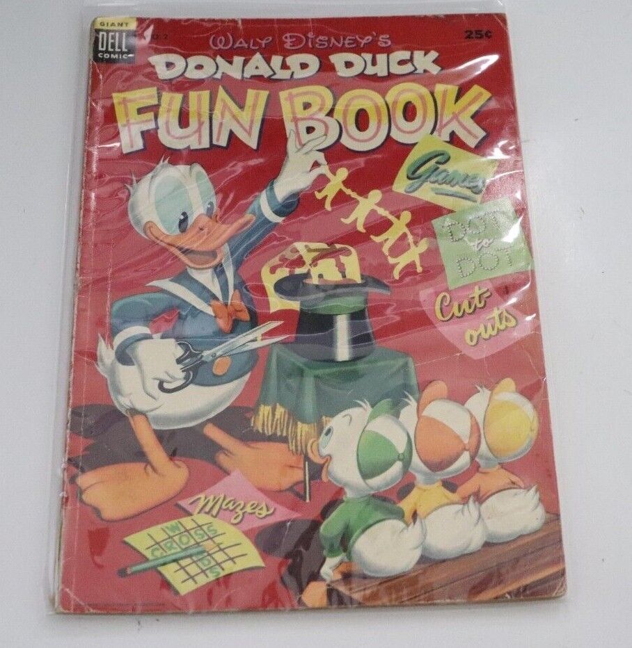 Dell Giant Donald Duck Fun Book #2 1954 | Comic Books - Golden Age ...