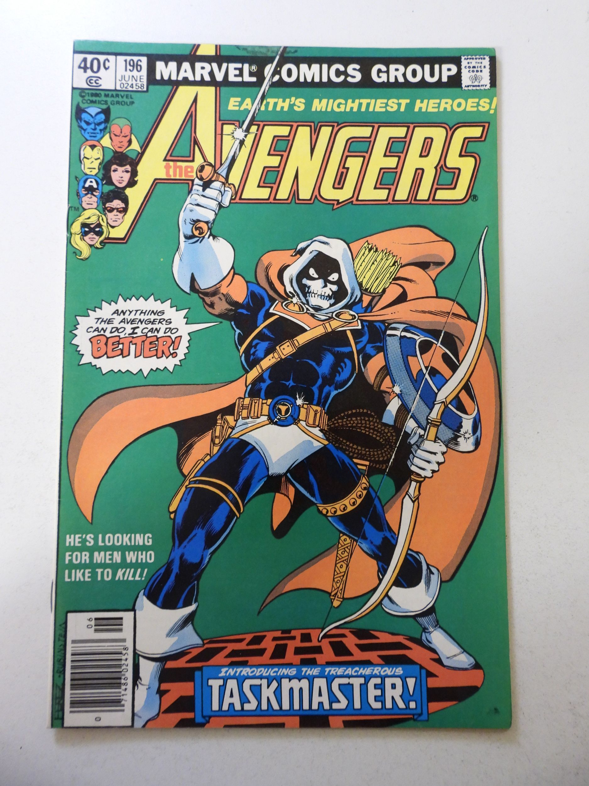 The Avengers #196 (1980) 1st Full App of Taskmaster! VF Condition ...