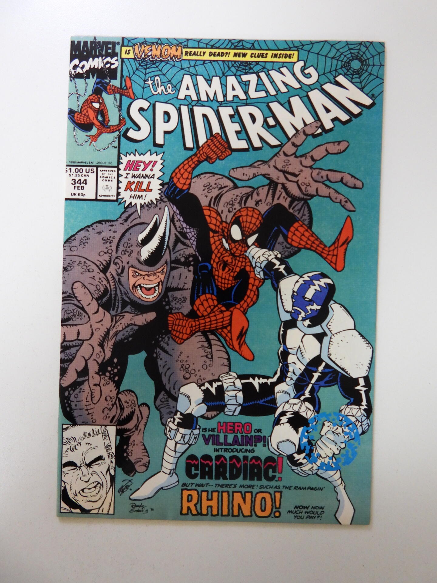 The Amazing Spider-Man #344 (1991) 1st Appearance of Cletus Kasady VF ...